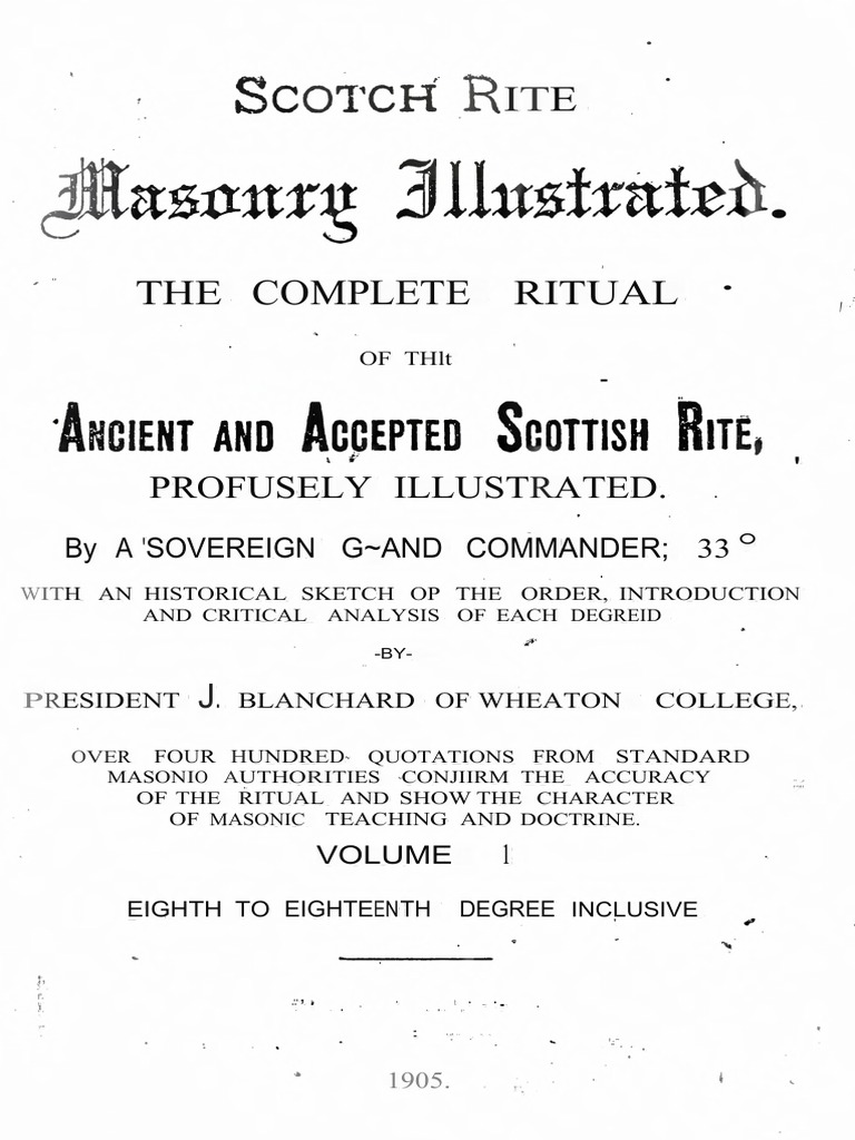 Original Rituals Ancient and Accepted Scottish Rite 1-14 - Clean | PDF ...