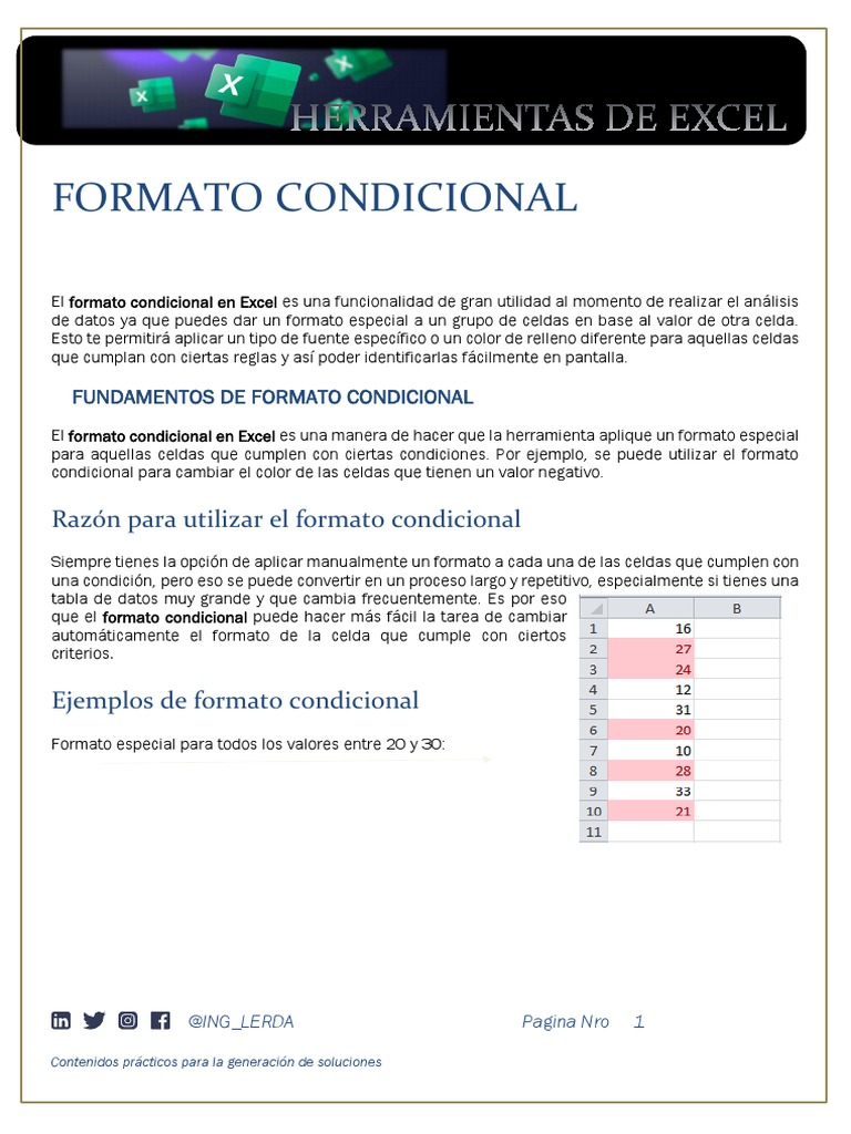 Formato condicional | PDF | Microsoft Excel