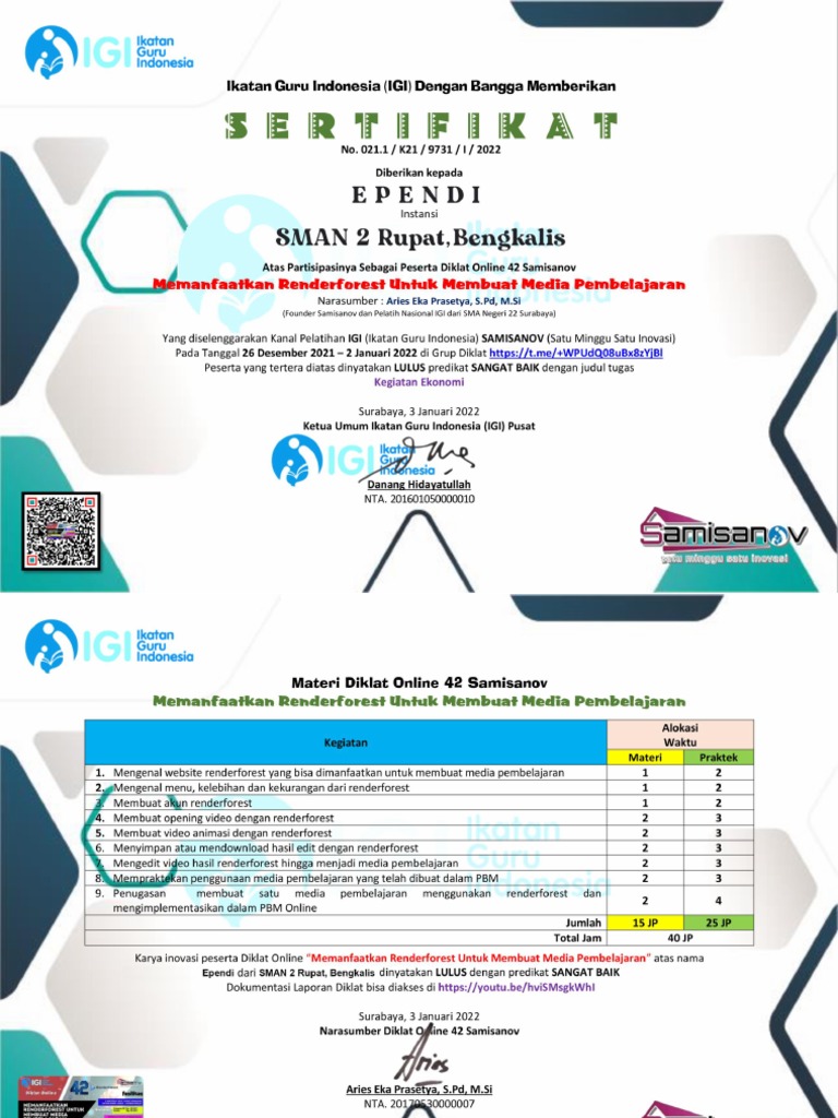 Diklat Renderforest - EPENDI | PDF
