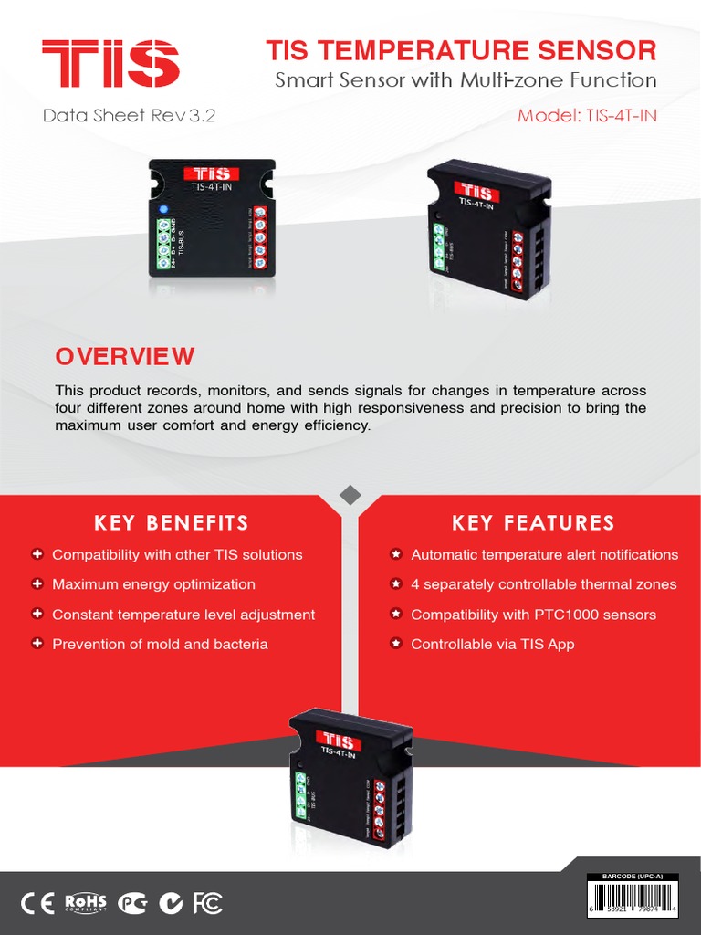 Tis 4T in | PDF | Temperature | Sensor