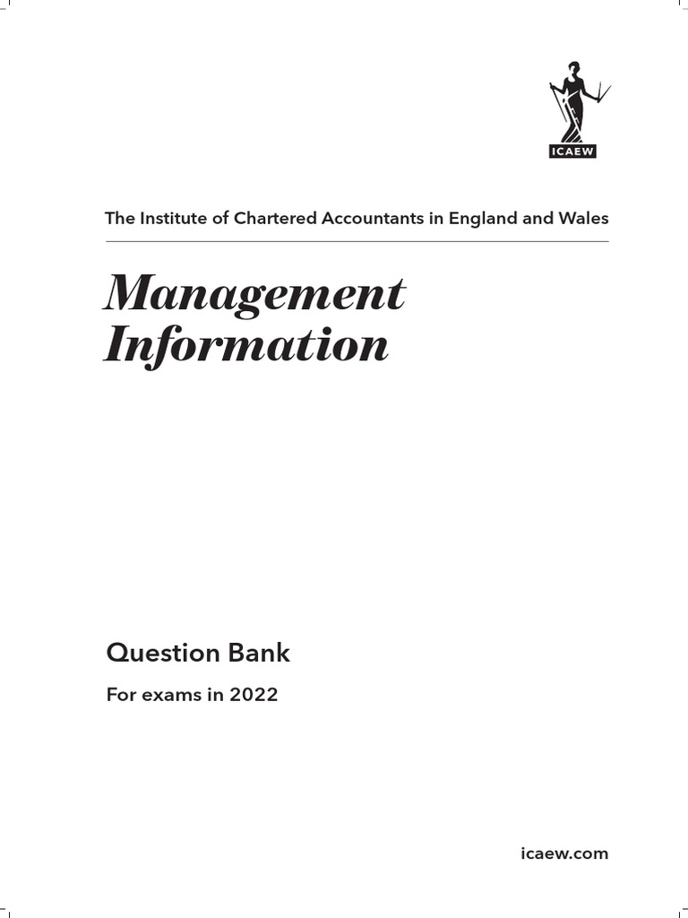 ICAEW MI - Question Bank | Download Free PDF | Inventory | Business ...
