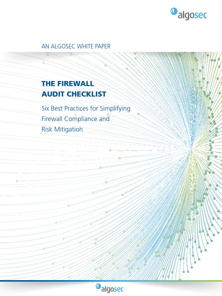 Firewall Audit Checklist WP Final-2c | PDF | Security | Computer Security Firewall Audit Checklist WP Final-2c | PDF | Security | Computer Security