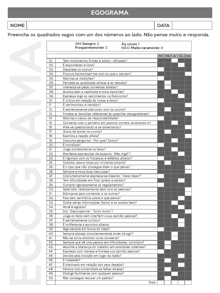 038-+Egograma | PDF | Emoções | Psicologia Cognitiva