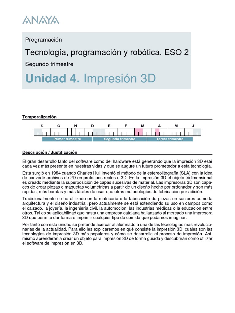 Anaya Impresion 3d Pdf Impresión 3d
