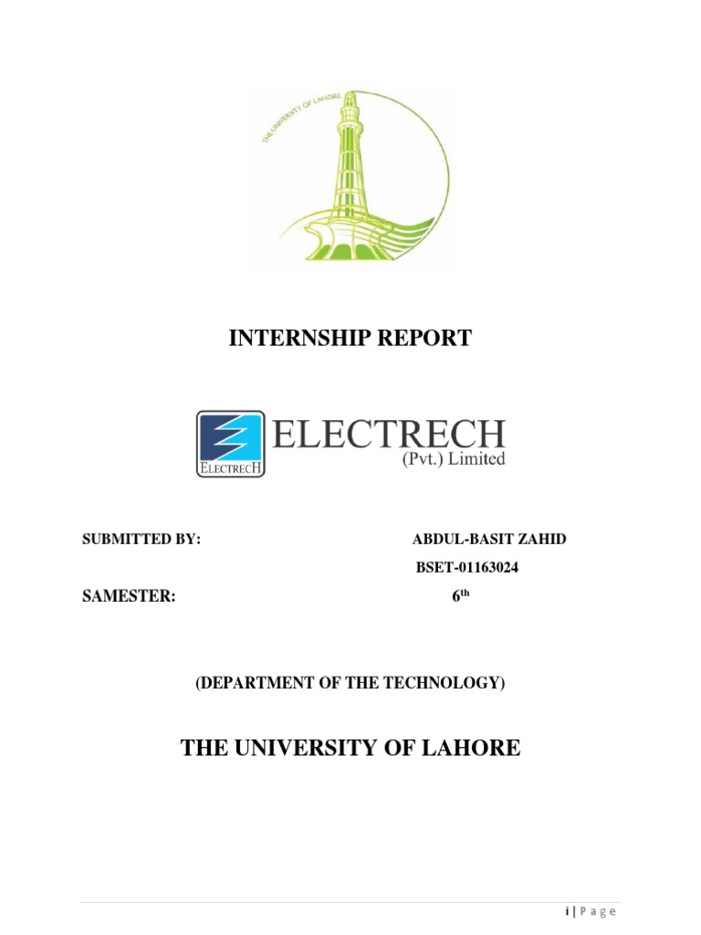 Electrech (Report) | PDF | Sheet Metal | Electrical Wiring