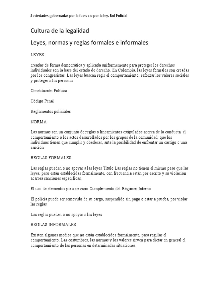 Cultura de La Legalidad | PDF