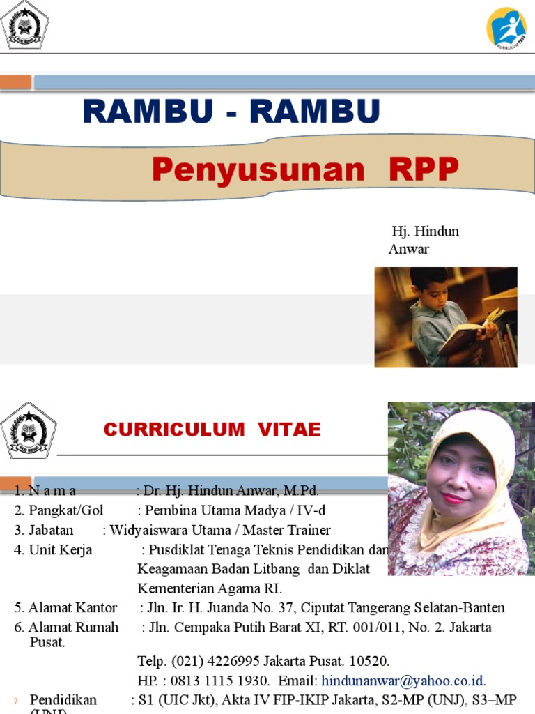 1.Rambu-Rambu Penyusunan RPP Rev | PDF