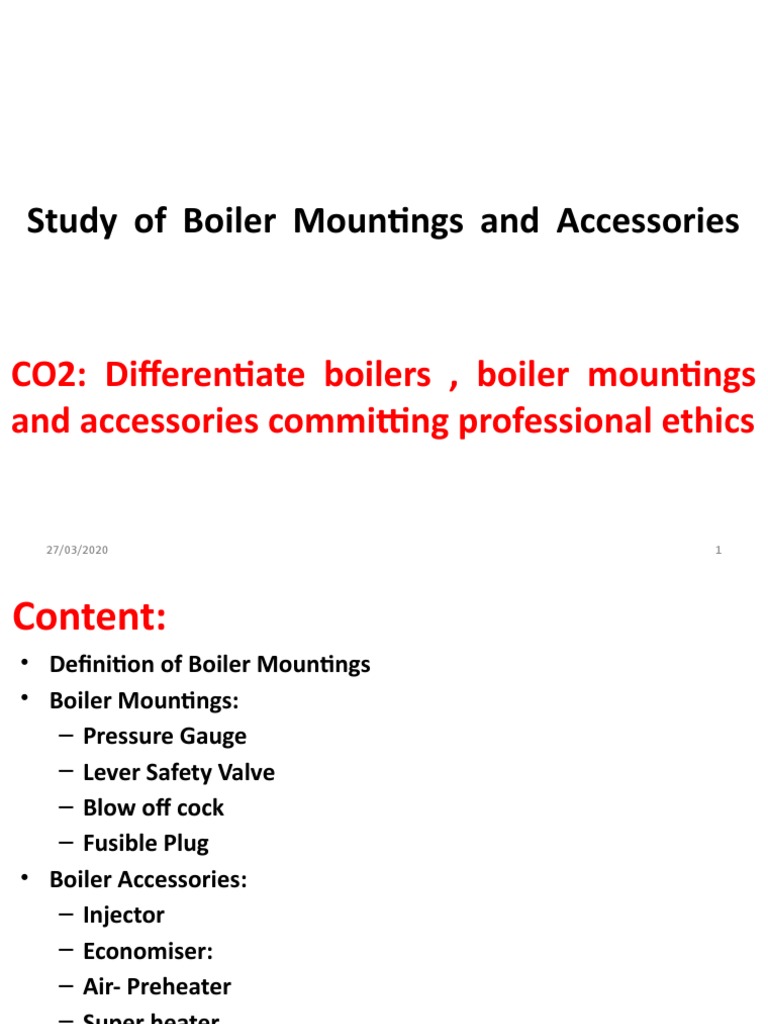 Boiler Mountings and Accessories Overview | PDF | Pump | Boiler