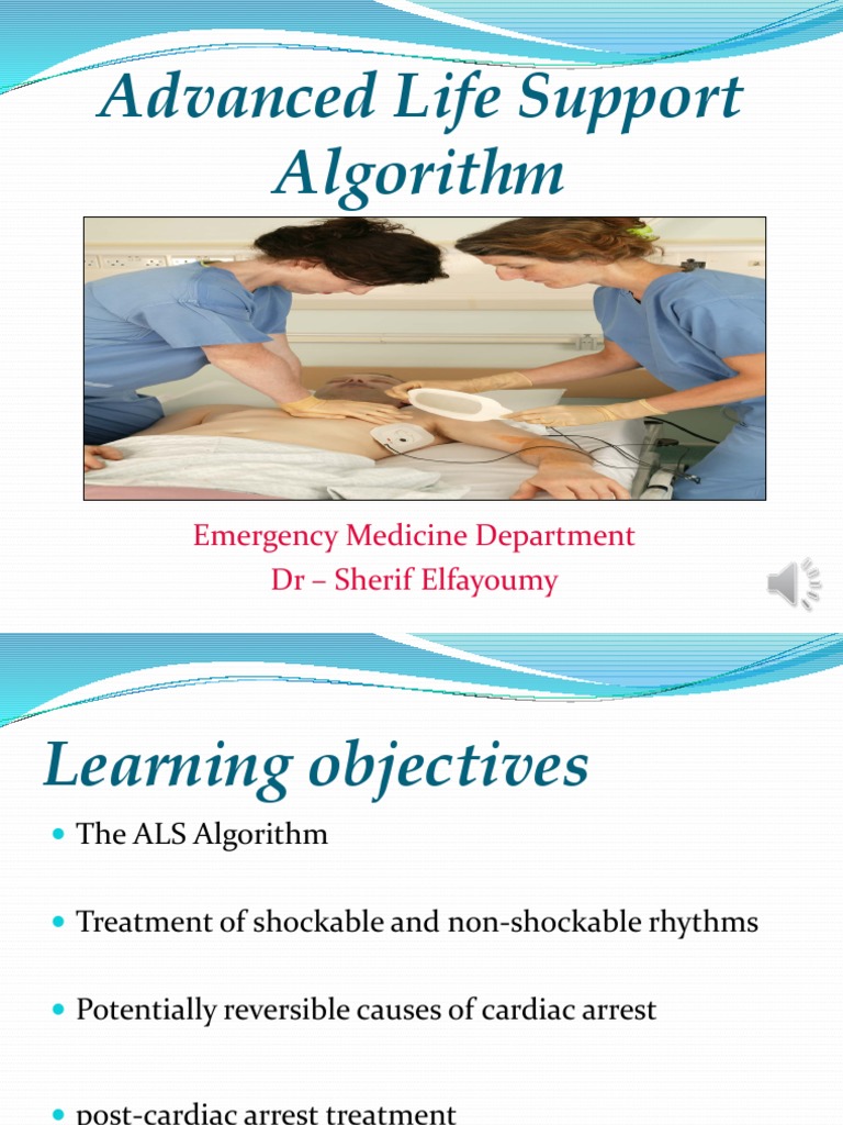 Advanced Life Support Algorithm | PDF | Cardiopulmonary Resuscitation ...