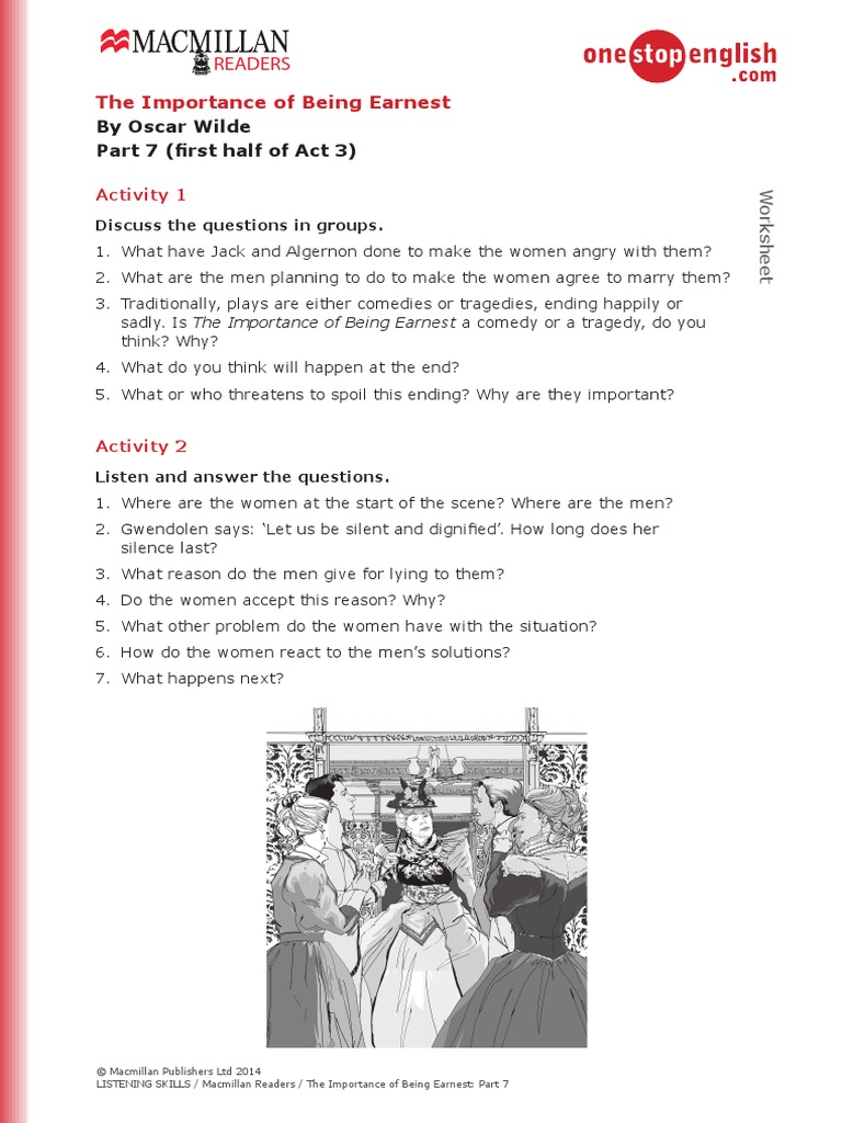 The Importance of Being Earnest - Part7 | PDF | The Importance Of Being ...