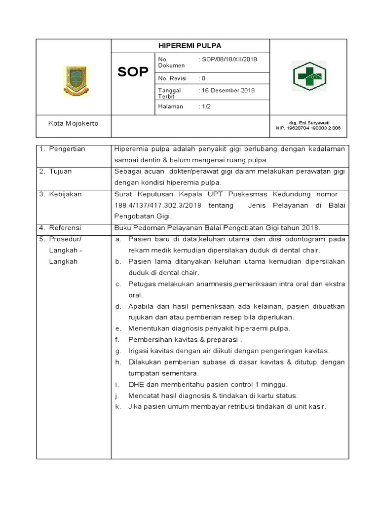 8 Sop Hiperermi Pulpa | PDF | Sains & Matematika