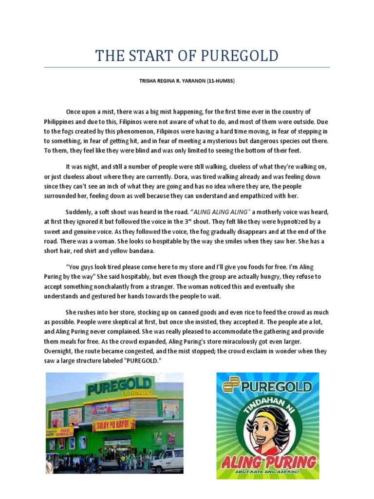The Myth of Puregold | PDF