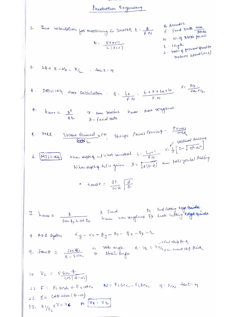 Production Formula | PDF