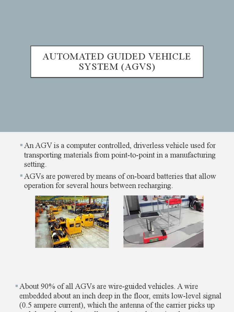 Automated Guided Vehicle System (AGVS) | PDF | Vehicles | Electrical Engineering
