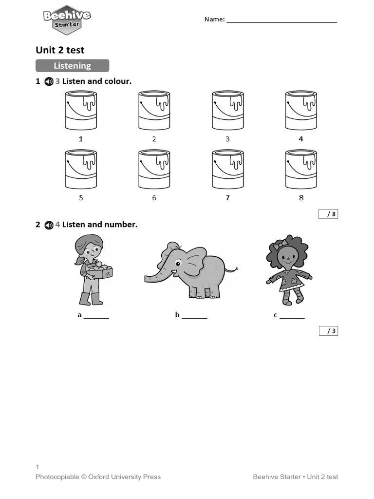 Beehive_Tests_Starter_Unit test 2 | PDF