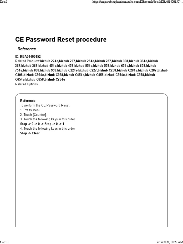 Reset | PDF | Password | Software