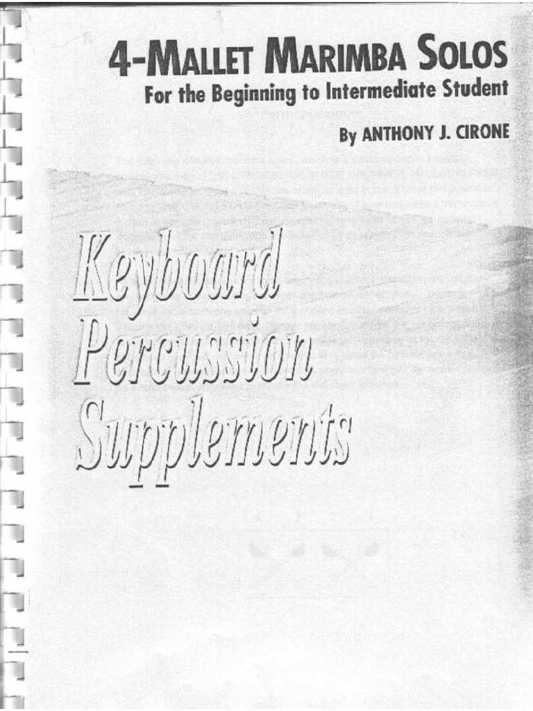 Marimba Solos for 2 and 4 Mallets | PDF