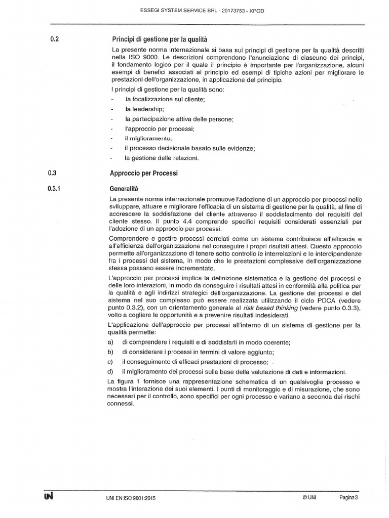 Ref. - ISO 9001 PROCESS, PDCA, RISkS | PDF