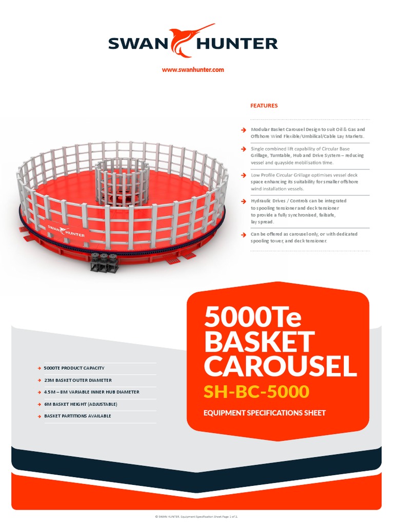 SH - SPEC - 5000te Basket Carousel | PDF | Mechanical Engineering ...