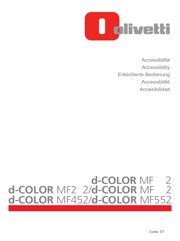 D-Color MF552 - MF452 - MF362 - MF282 - MF222 9025 | PDF | Login | User ...