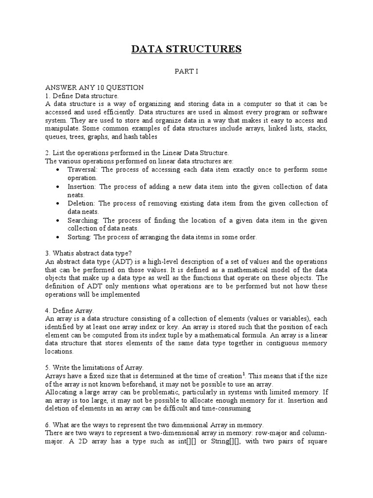Data Structures | PDF | Queue (Abstract Data Type) | Software Engineering Data Structures | PDF | Queue (Abstract Data Type) | Software Engineering