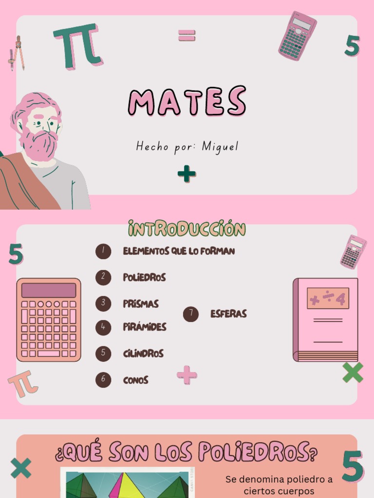 Pink Green Bright Aesthetic Playful Math Class Presentation | PDF ...