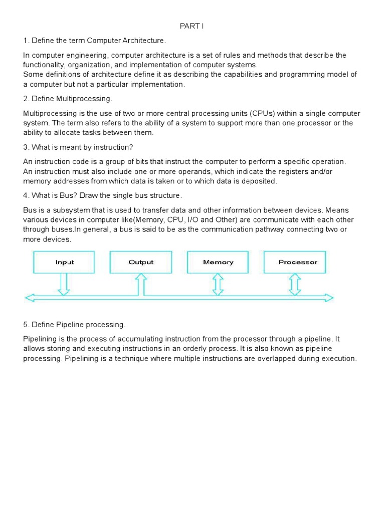 Overview of Computer Architecture Concepts | PDF | Computer Data ...