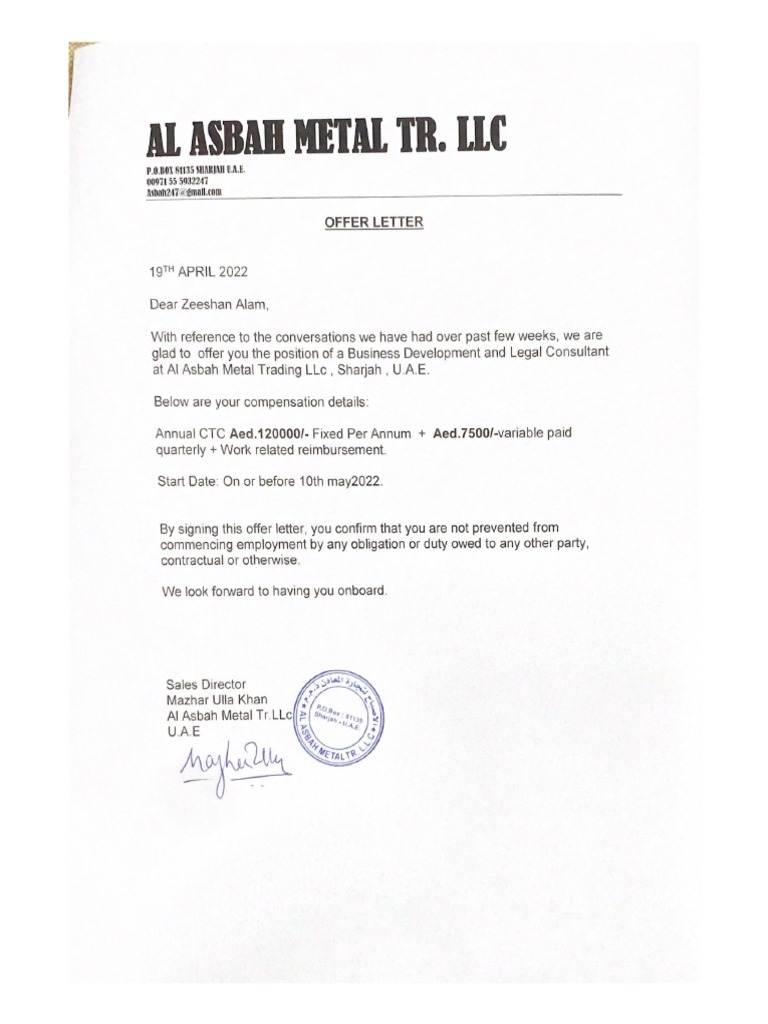 Al Asbah Metal Tr. LLC | PDF