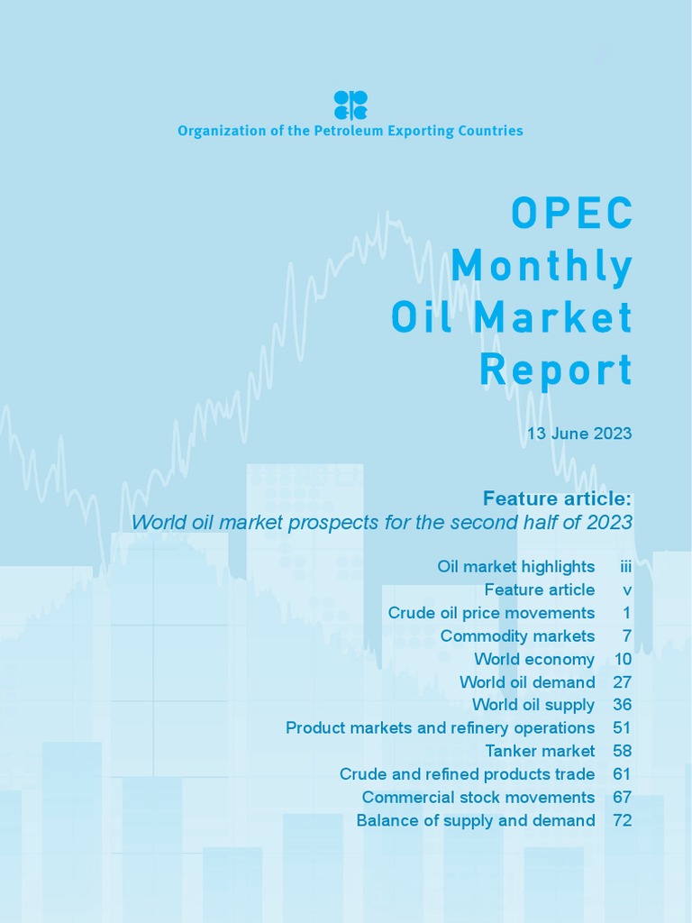 Opec Momr June 2023 | PDF | West Texas Intermediate | Price Of Oil