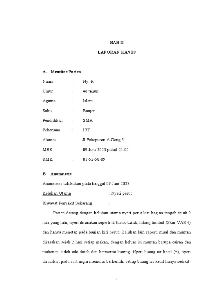 Bab Ii Laporan Kasus Ipd | PDF