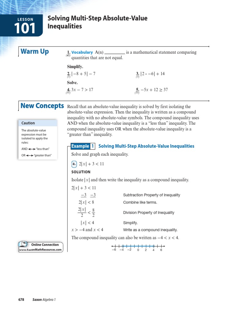 Algebra 1 Section 11 | PDF | Inequality (Mathematics) | Square Root