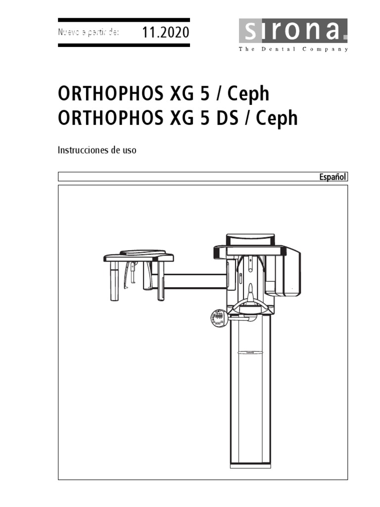 IMG IFU ORTHOPHOS XG 5 5 DS 5 Ceph 5 DS Ceph ES 6004761 2020 11 25 ...