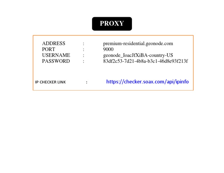 Proxy Settings Updated | PDF