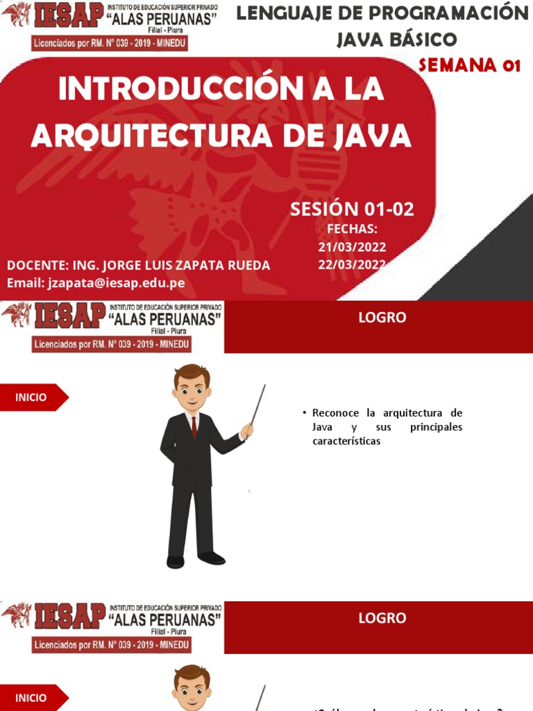 Semana 01-LPJ | PDF | Java (lenguaje de programación) | Entorno de ...
