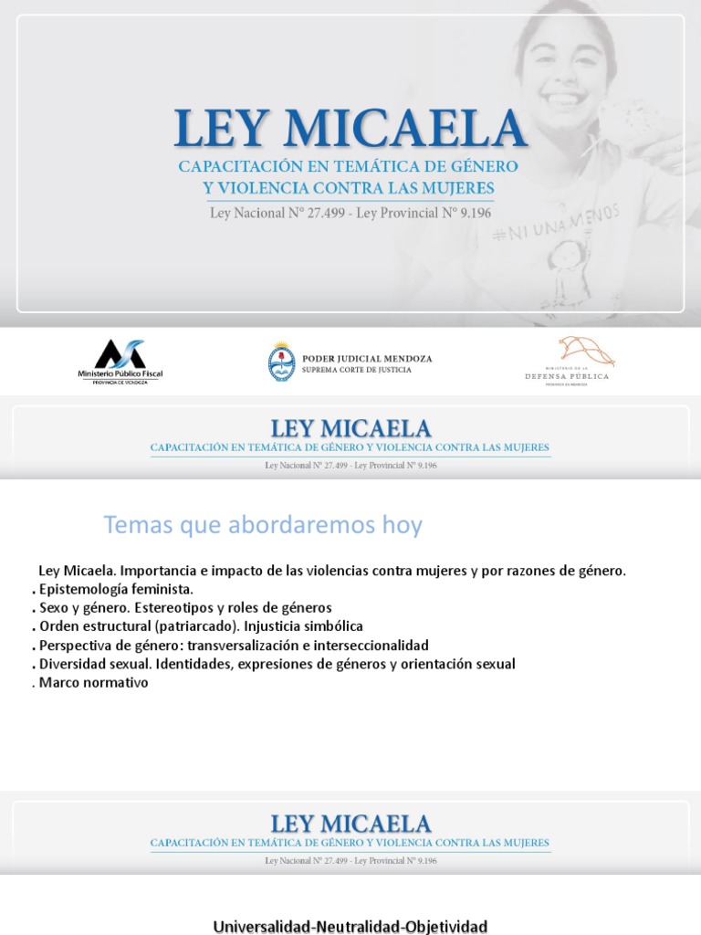 PDF Capacitación Ley Micaela | PDF | Hombre | Feminismo