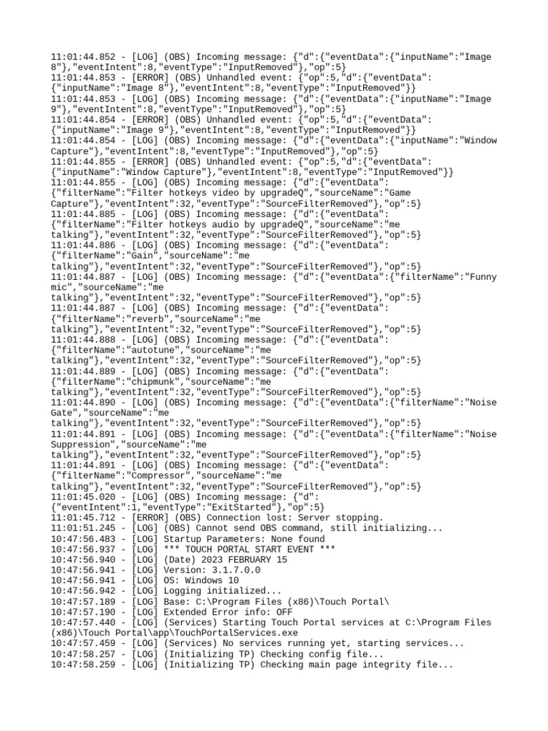 Log | PDF | Microsoft Windows | Graphical User Interfaces