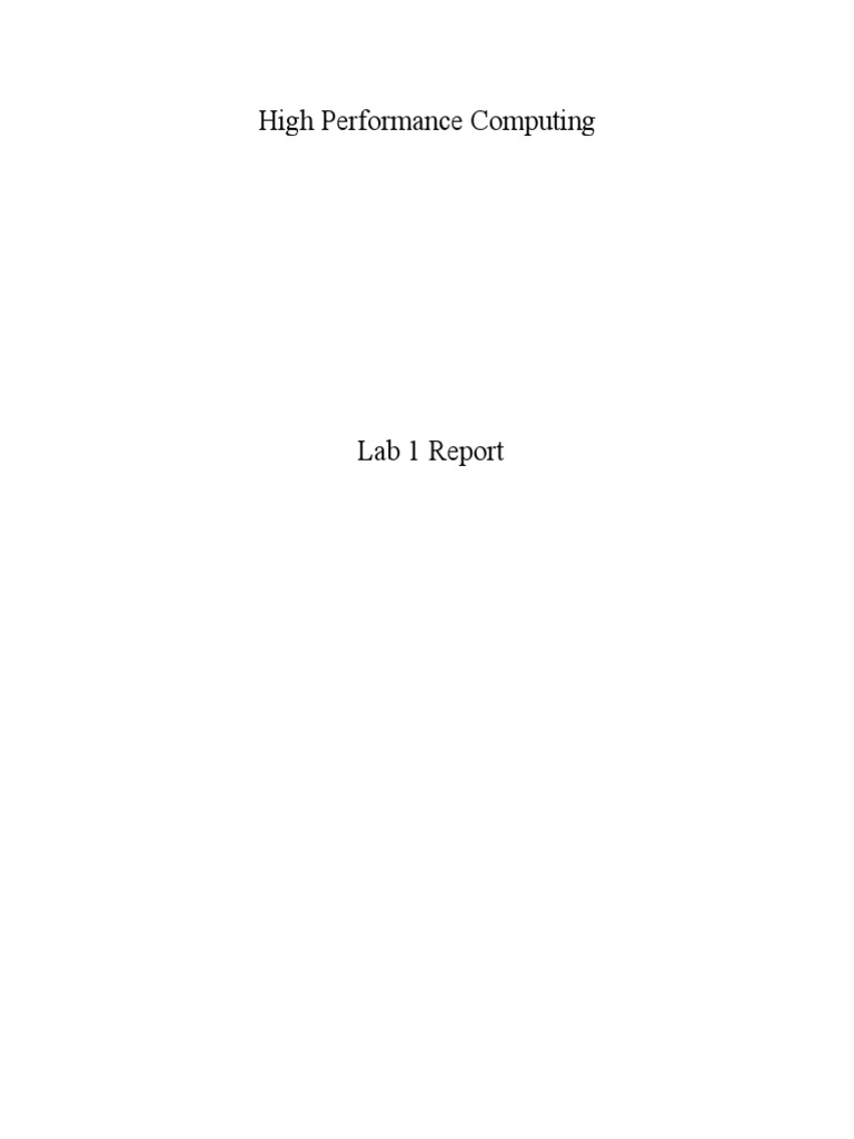 GPU Parallel Computing Lab Report | PDF | Graphics Processing Unit | Parallel Computing