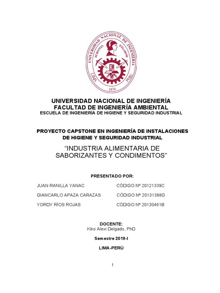 Formato-de-proyecto-CAPSTONE-2019-1 (1) | PDF | Ciencias fisicas