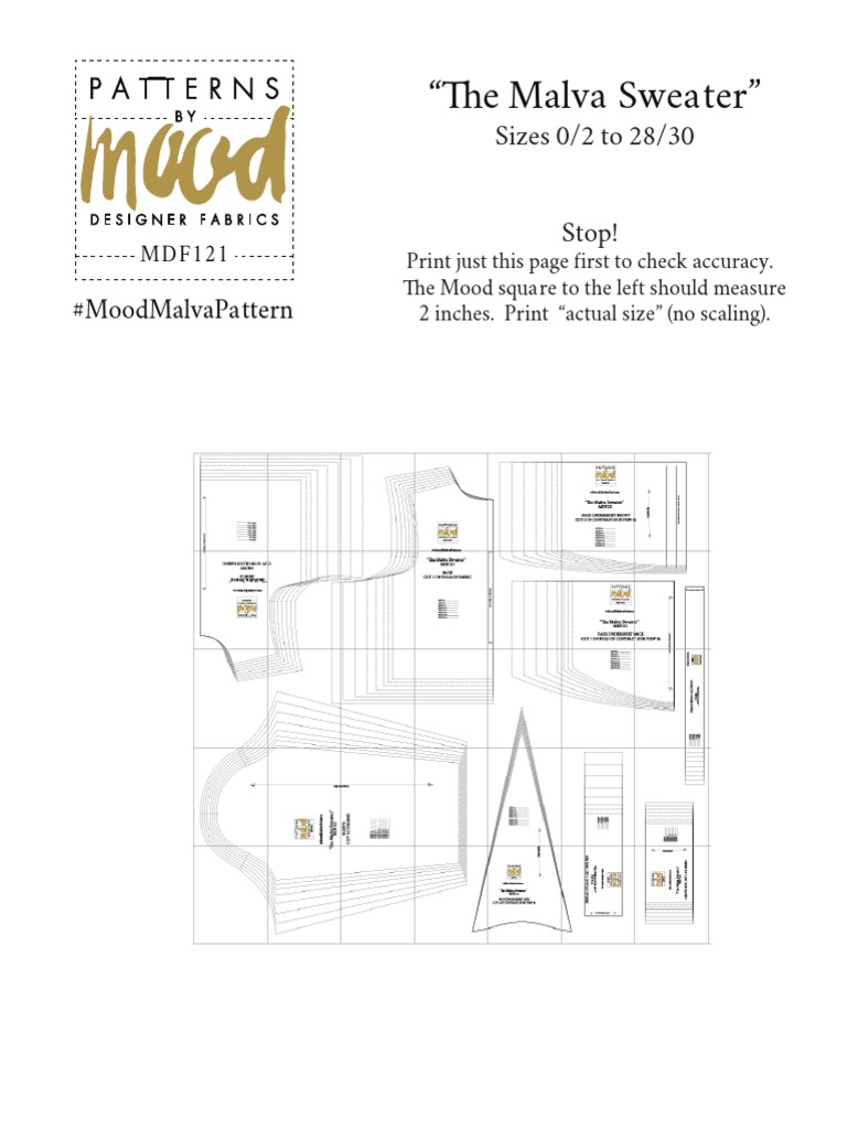 MDF121 Malva Pattern | Download Free PDF | Sweater | Clothing