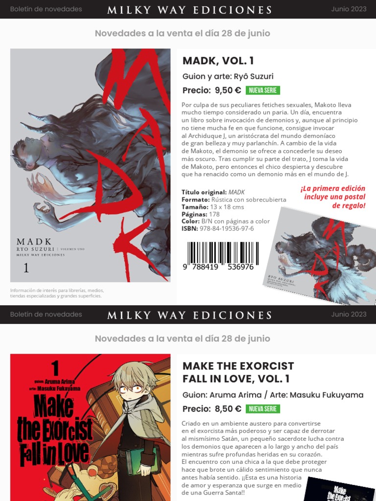 Novedades Milky Way Junio 2023 | PDF