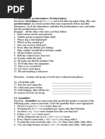 Identify The Pattern of Each Sentence Below: (SV, SVC, SVA, SVO, SVOO ...