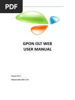 GPON OLT WEB User Manual - V2.5 | PDF | I Pv6 | Port (Computer Networking)
