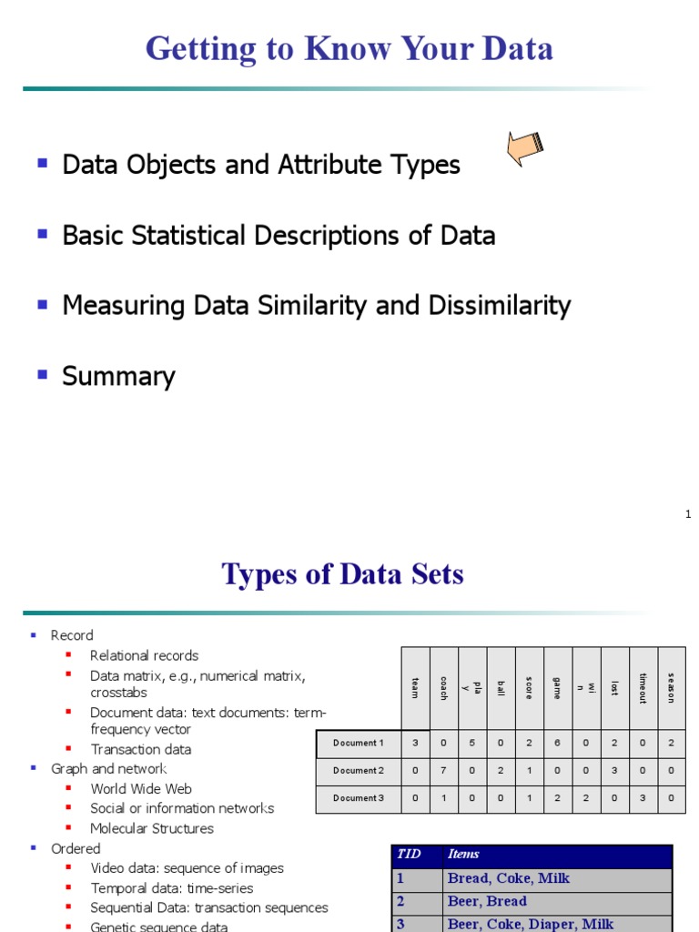 Unit 3 Data Preprocessing - Data | PDF | Level Of Measurement | Quartile