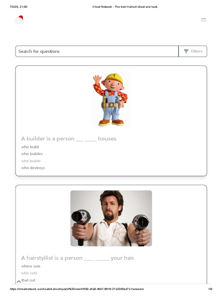 Cheat Network - The Best Kahoot Cheat and Hack - .PDFG | PDF