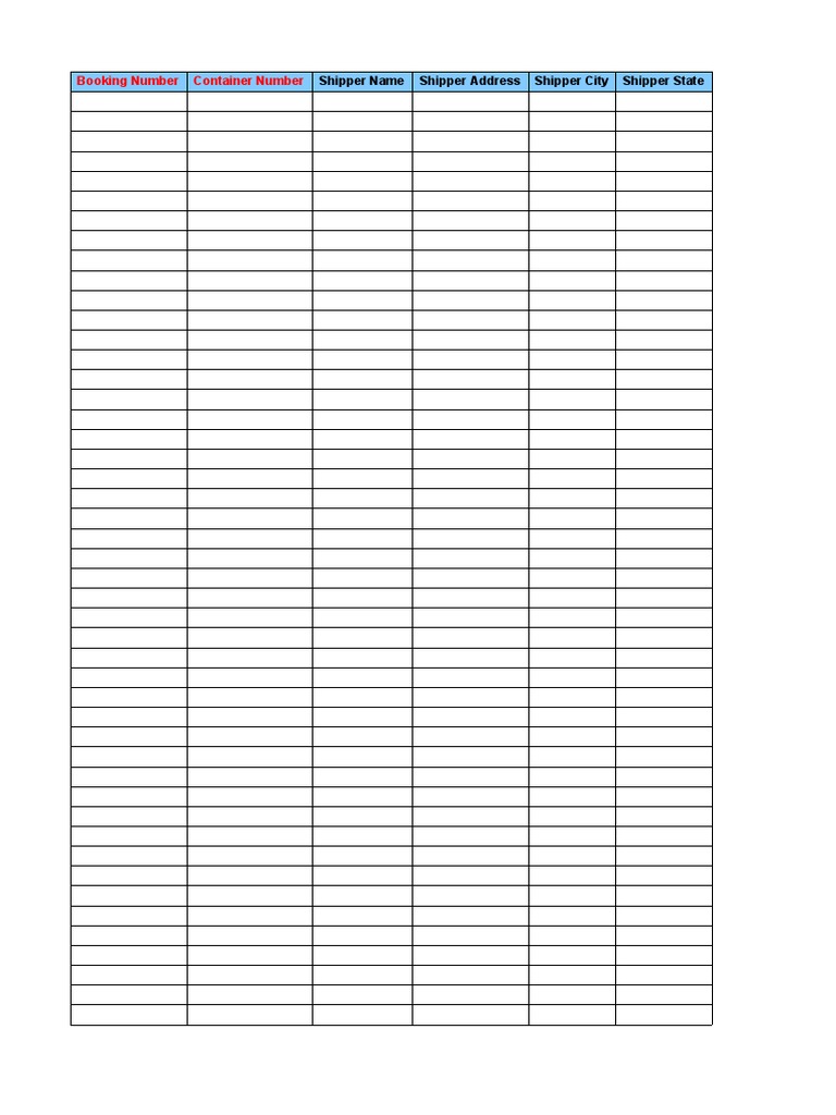 VGM Document Template for Shipping | PDF | Home & Garden | Computers