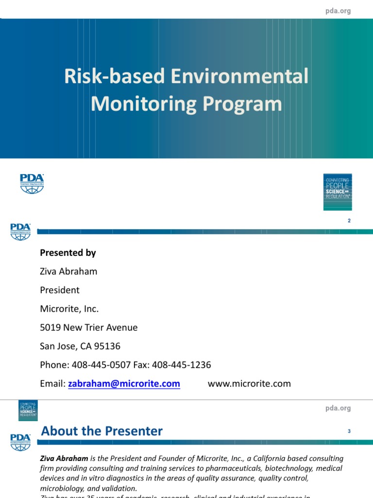 Risk-Based Environmental Monitoring | PDF | Environmental Monitoring | Risk