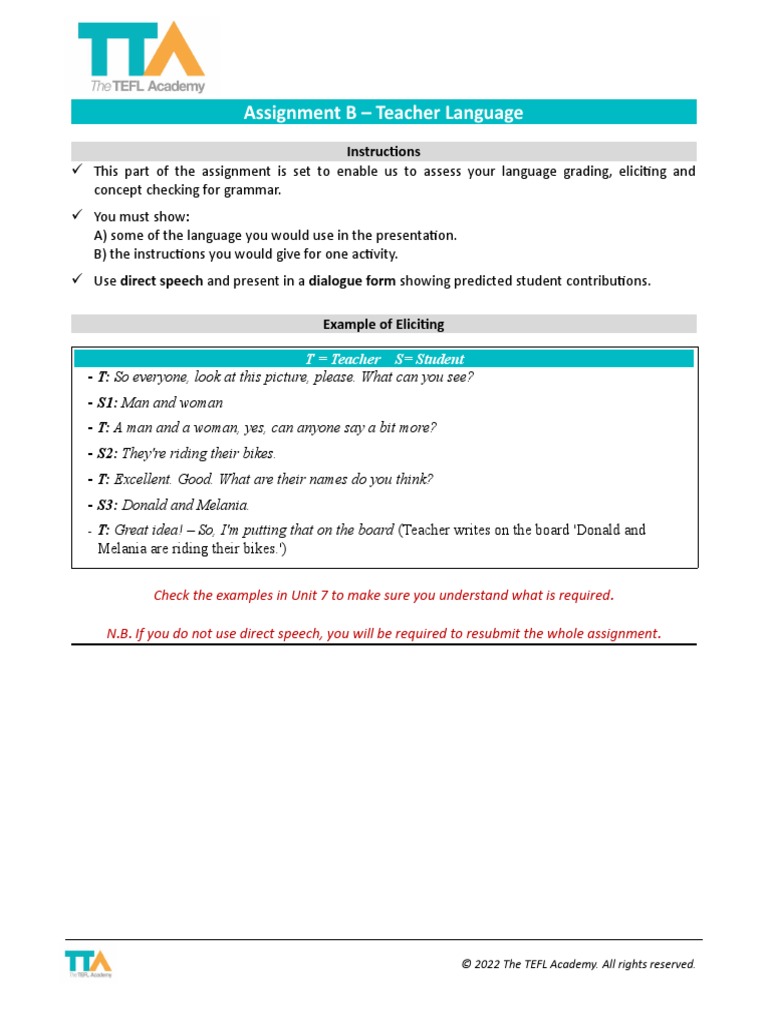 AssignmentB Step2 TeacherLanguage Template | PDF | Language Arts ...
