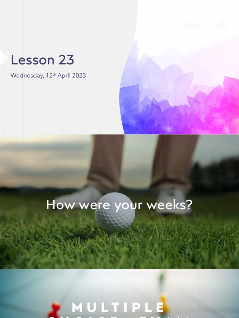 Lesson 23 | PDF | English Language