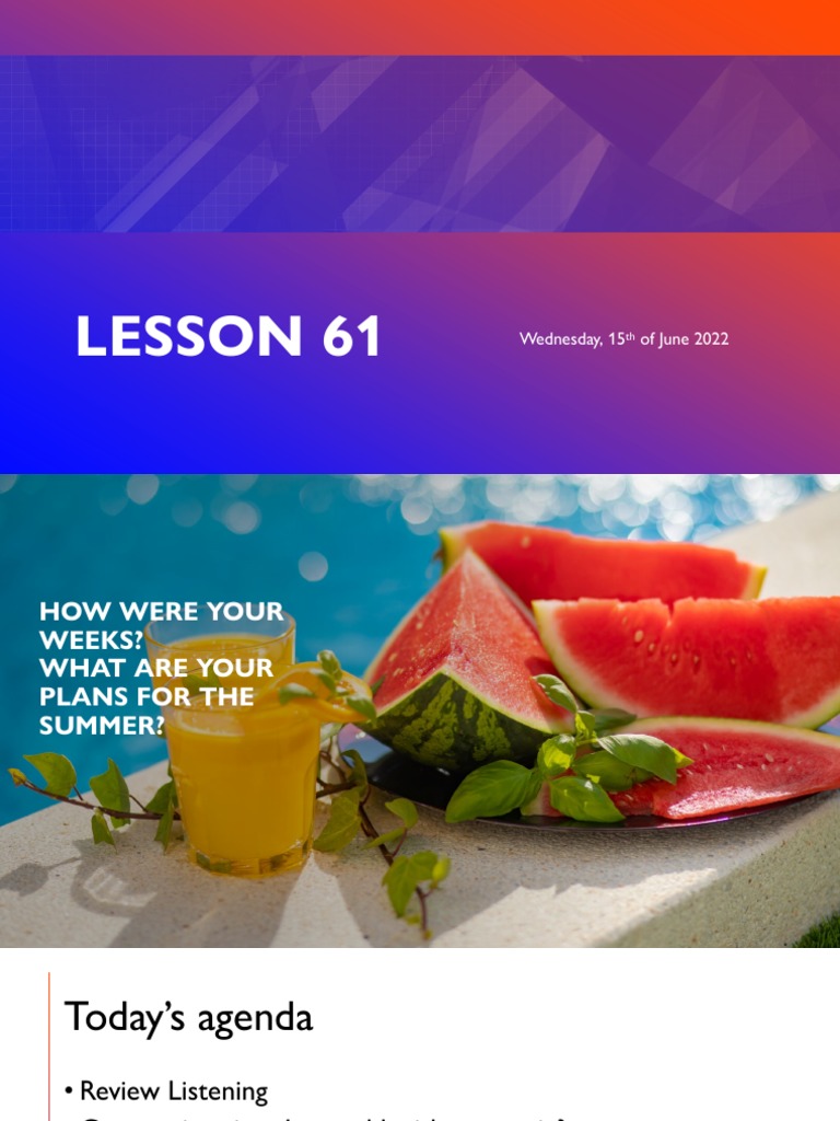 Lesson 61 | PDF | Bears | Experience