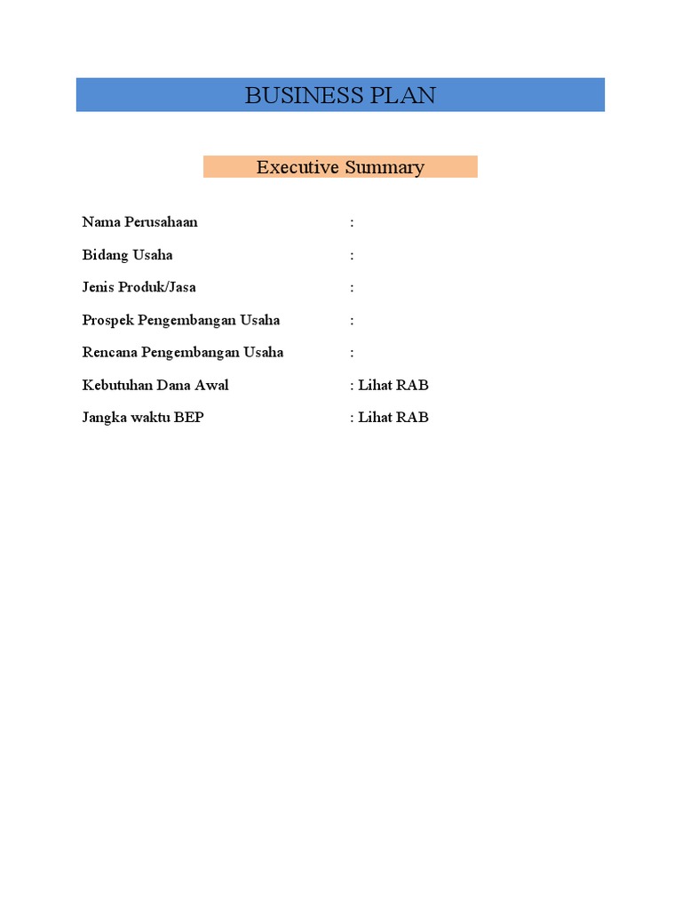 Sesi 5 Tugas 2 Menyusun Business Plan | PDF
